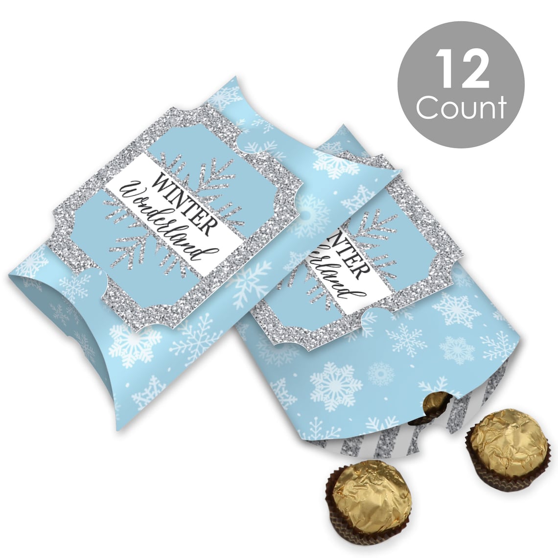 Winter Wonderland Favor Gift Boxes Snowflake Holiday Party - Etsy