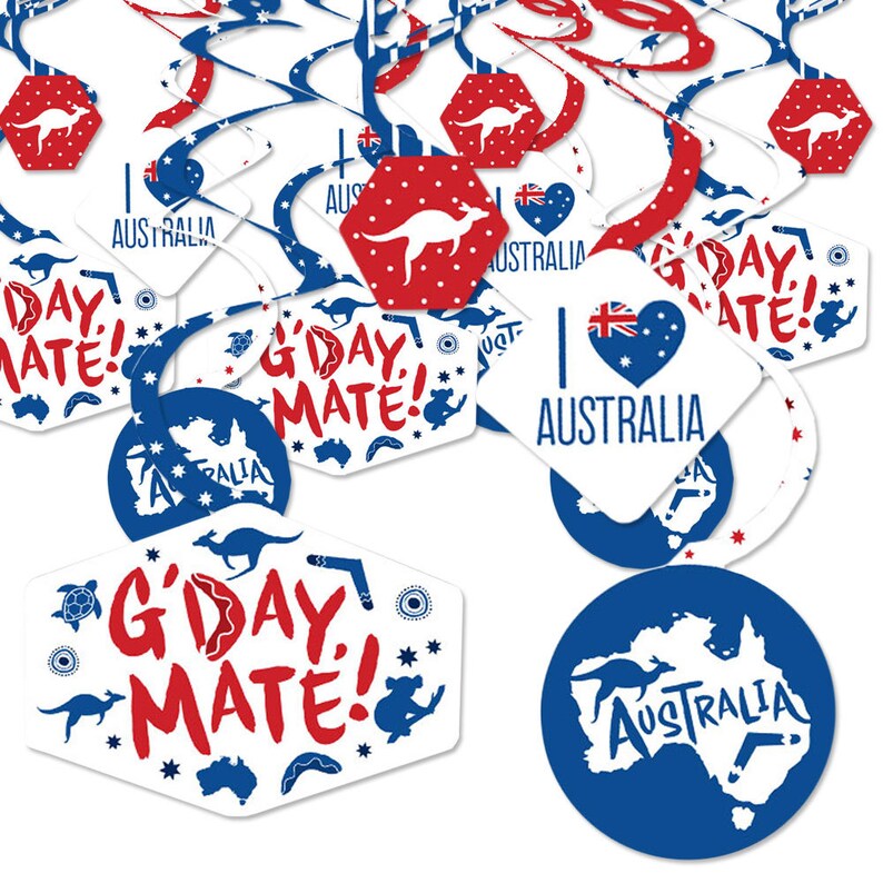 Australia Day Gday Mate Aussie Party Hanging Decor Party | Etsy