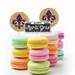 Mardi Gras Dessert Cupcake Toppers Masquerade Party Clear Treat Picks ...