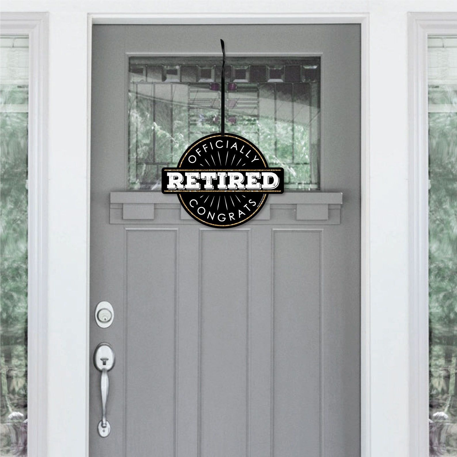 Happy Retirement Hanging Porch Retirement Party Outdoor - Etsy