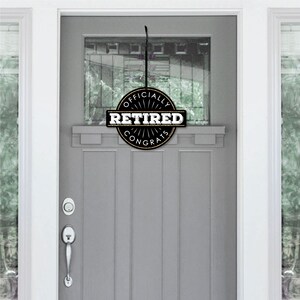 Happy Retirement - Hanging Porch Retirement Party Outdoor Decorations ...