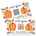 Fall Pumpkin Halloween or Thanksgiving Party Game Scratch off Cards 22 ...