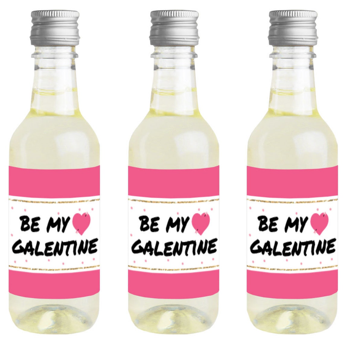 Be My Galentine - Mini Wine and Champagne Bottle Label Stickers ...