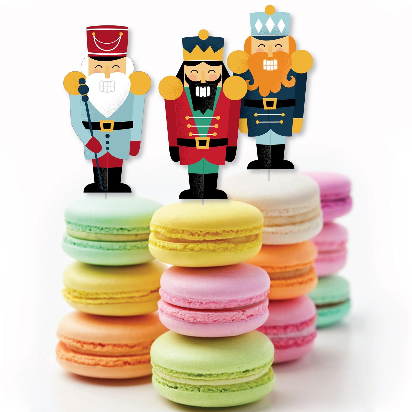 Christmas Nutcracker Dessert Cupcake Toppers Holiday Party - Etsy