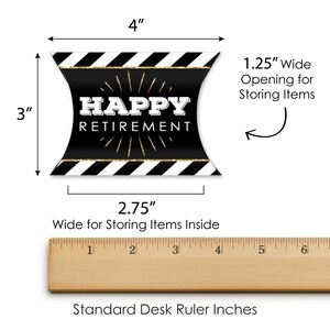 Happy Retirement - Favor Gift Boxes - Retirement Party Petite Pillow ...