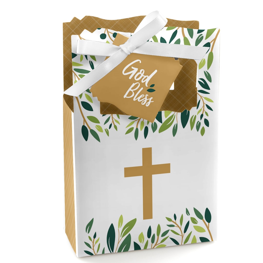 Elegant Cross - Religious Party Favor Boxes - Set of 12 - Etsy