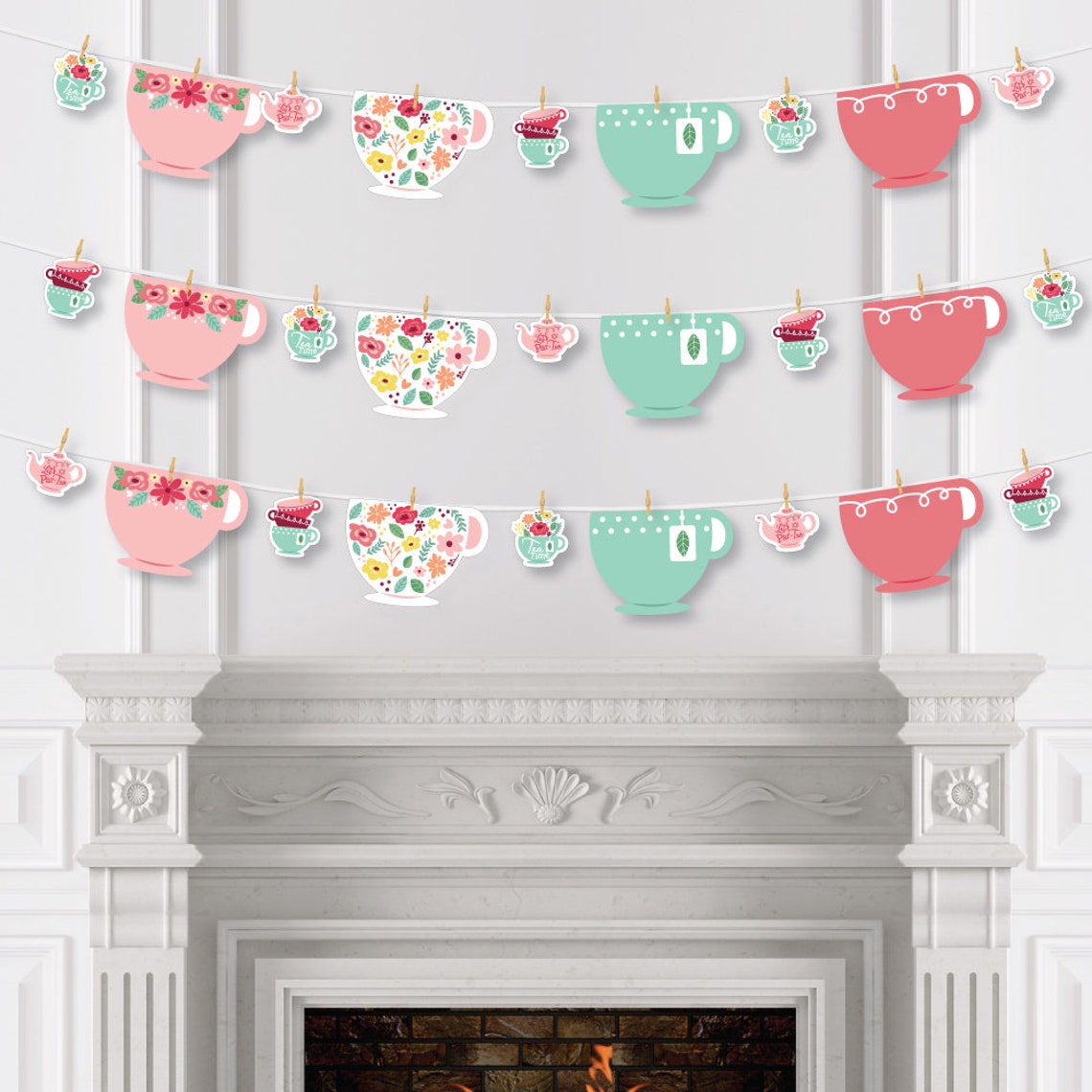 Floral Lets Par-Tea Garden Tea Party DIY Decorations | Etsy