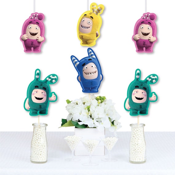 Oddbods x Big Dot of Happiness - Pogo, Newt, Bubbles, Zee Decorations ...