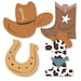 My First Rodeo - DIY Shaped Little Cowboy 1st Birthday Party Cut-outs ...