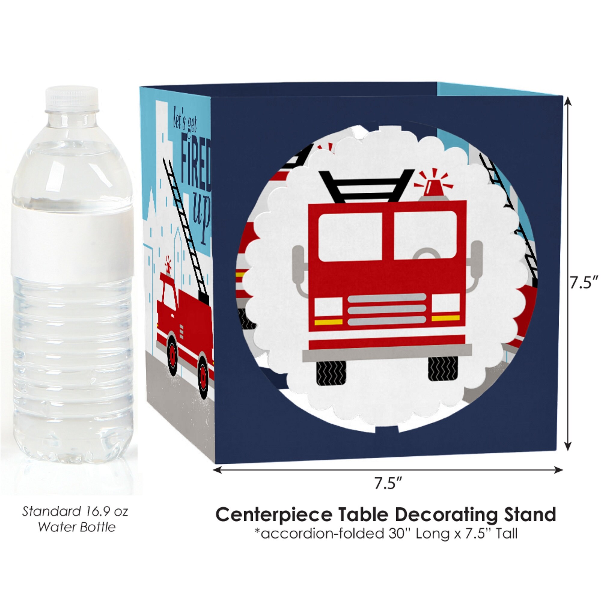 Fired up Fire Truck Centerpiece & Table Decoration Kit | Etsy