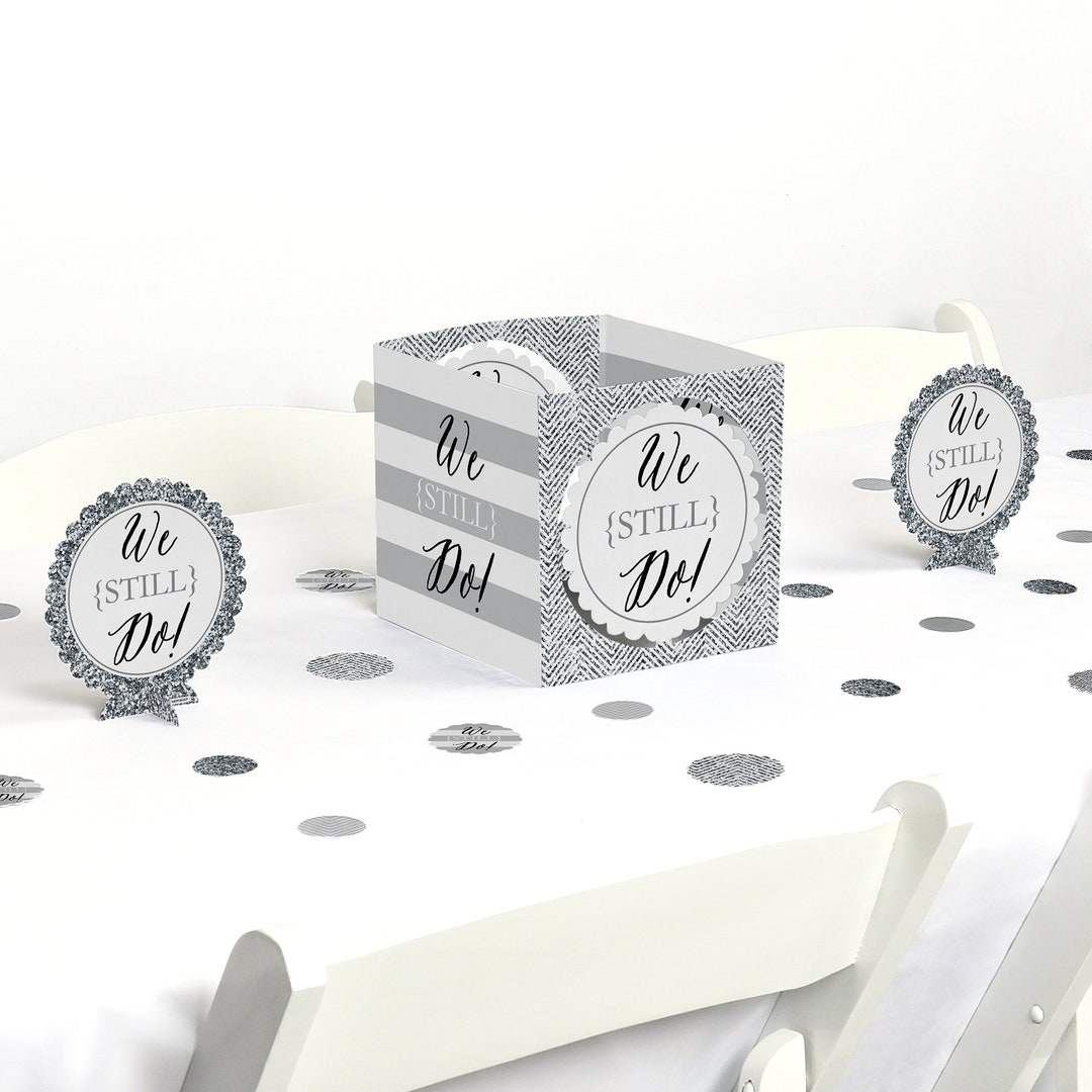 Wedding Anniversary Centerpiece And Table Decoration Kit We Etsy