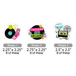 Through the Decades - Paper Straw Decor - 50s, 60s, 70s, 80s, and 90s ...