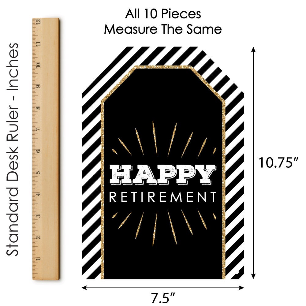 Happy Retirement - Hanging Vertical Paper Door Banners - Retirement ...