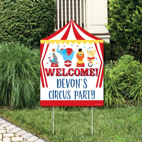 Circus Yard Sign - Etsy