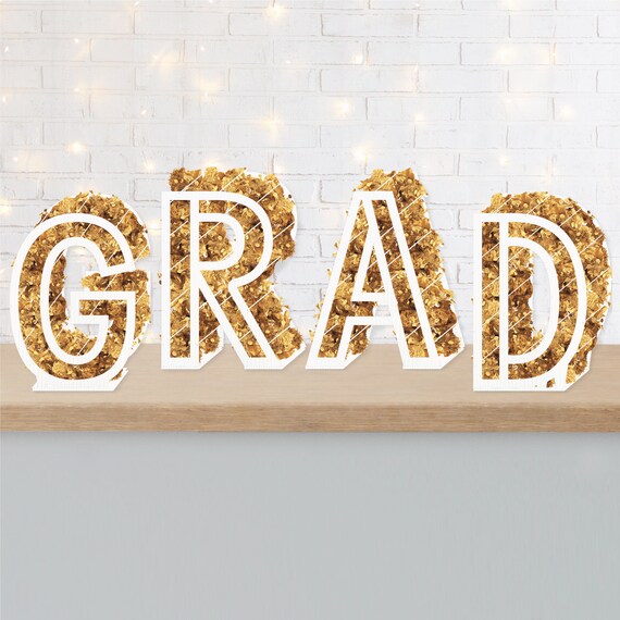 Grad Marquee Letters - 20 Inch Graduation Table Decoration - Party ...