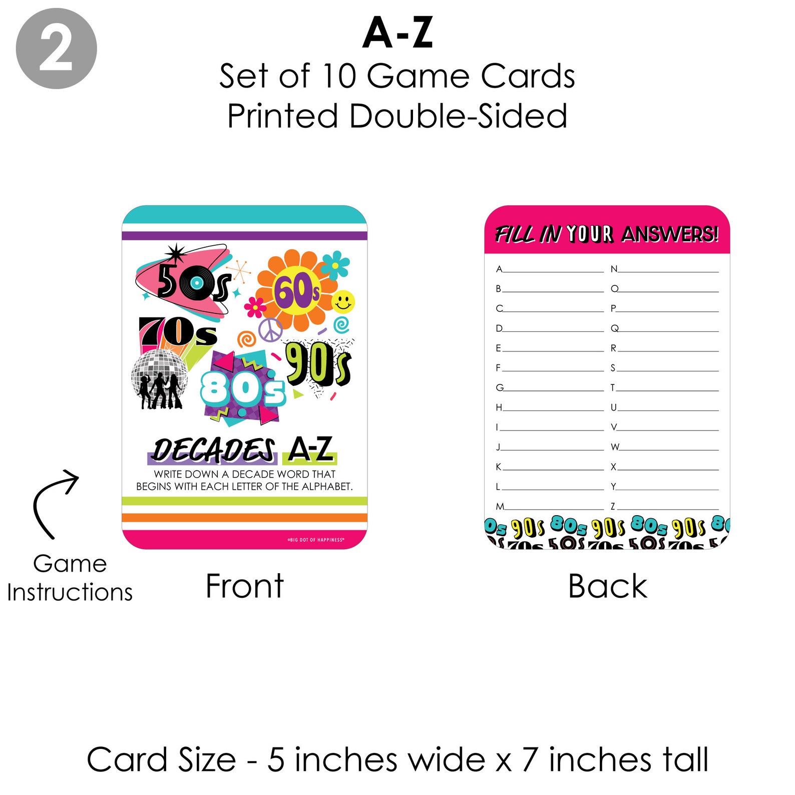 Through the Decades - 4 50s, 60s, 70s, 80s, and 90s Party Games - 10 ...