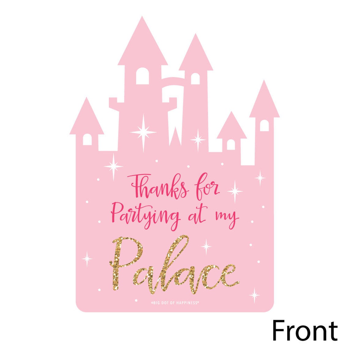 Little Princess Crown Shaped Thank You Cards Princess Baby | Etsy