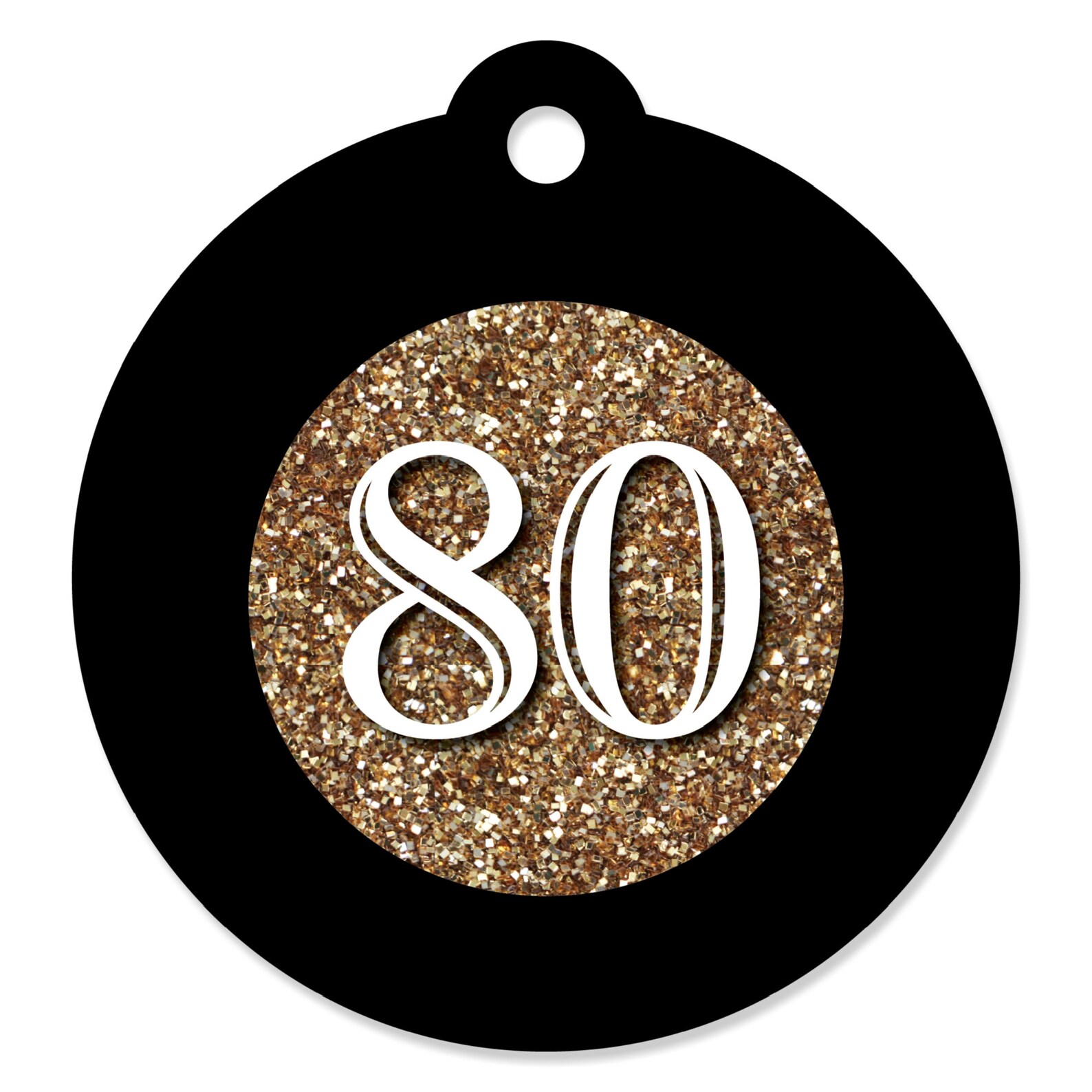 80th Birthday Party Tags Adult 80th Birthday Goldset of | Etsy