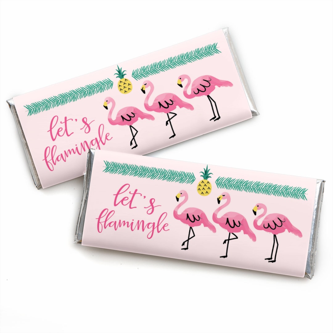Pink Flamingo Party Like a Pineapple Tropical Summer Candy - Etsy