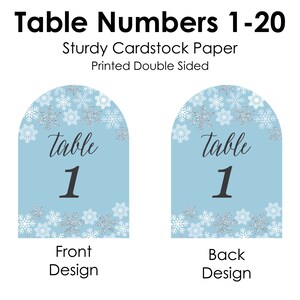 Winter Wonderland - Snowflake Holiday Party and Winter Wedding Double ...