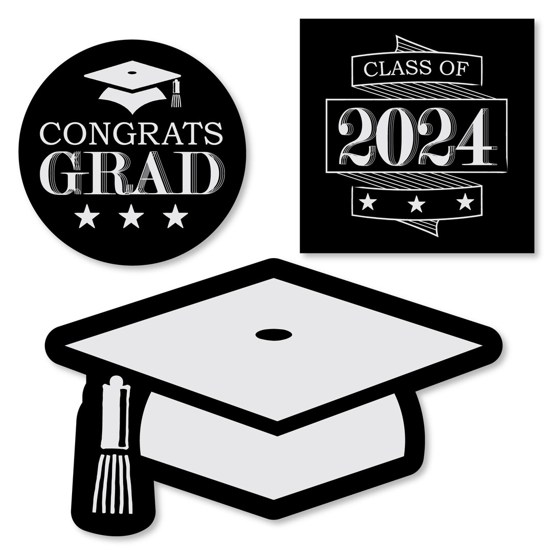 Graduation Cheers DIY Shaped 2024 Graduation Party Cut-outs 24 Count - Etsy