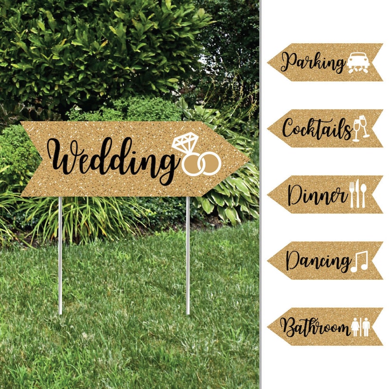 Arrow Wedding Signs - Etsy