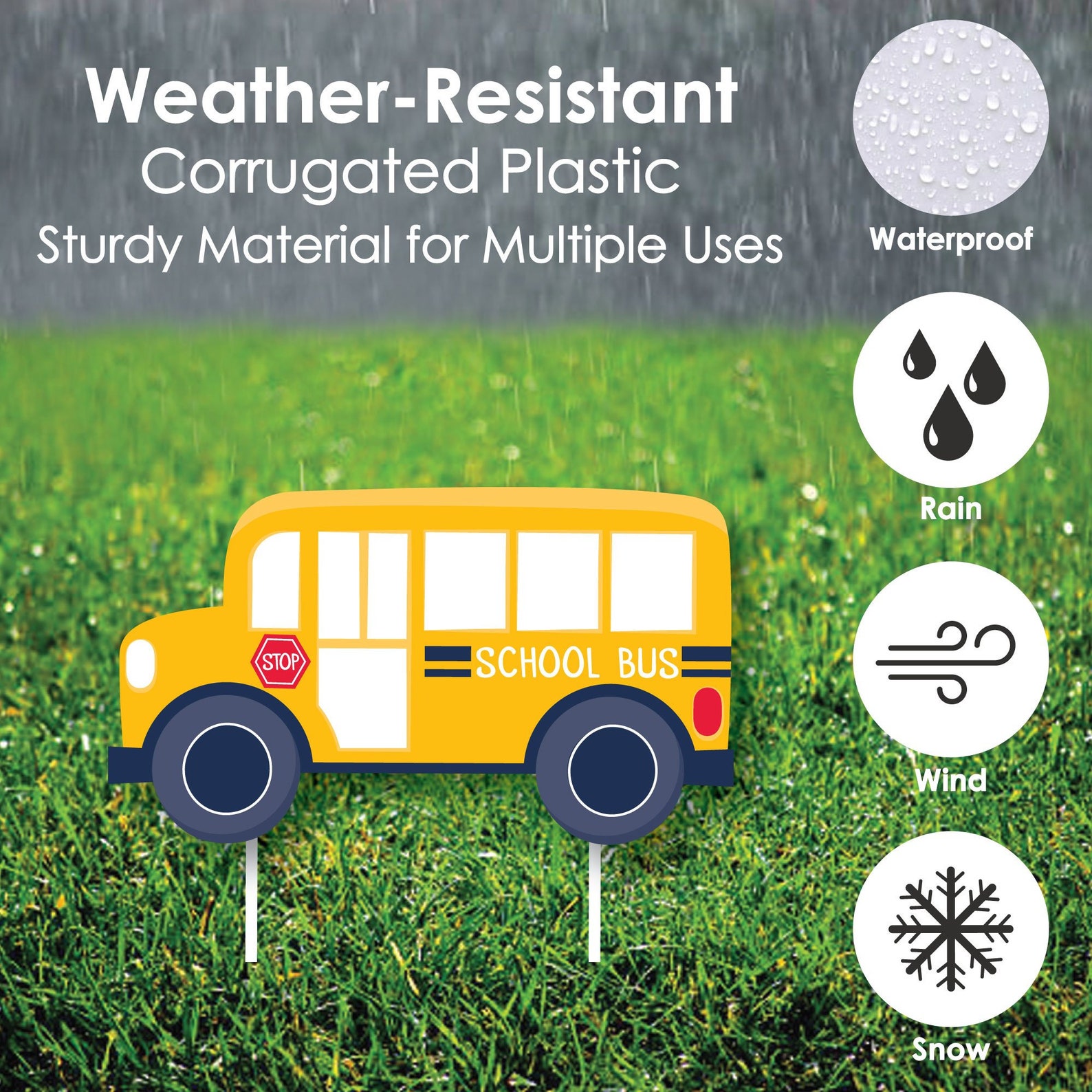 Back to School Yard Sign and Outdoor Lawn Decorations - Etsy