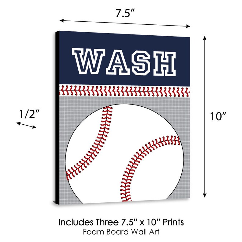 Batter up Baseball Kids Bathroom Rules Wall Art Décor - Etsy
