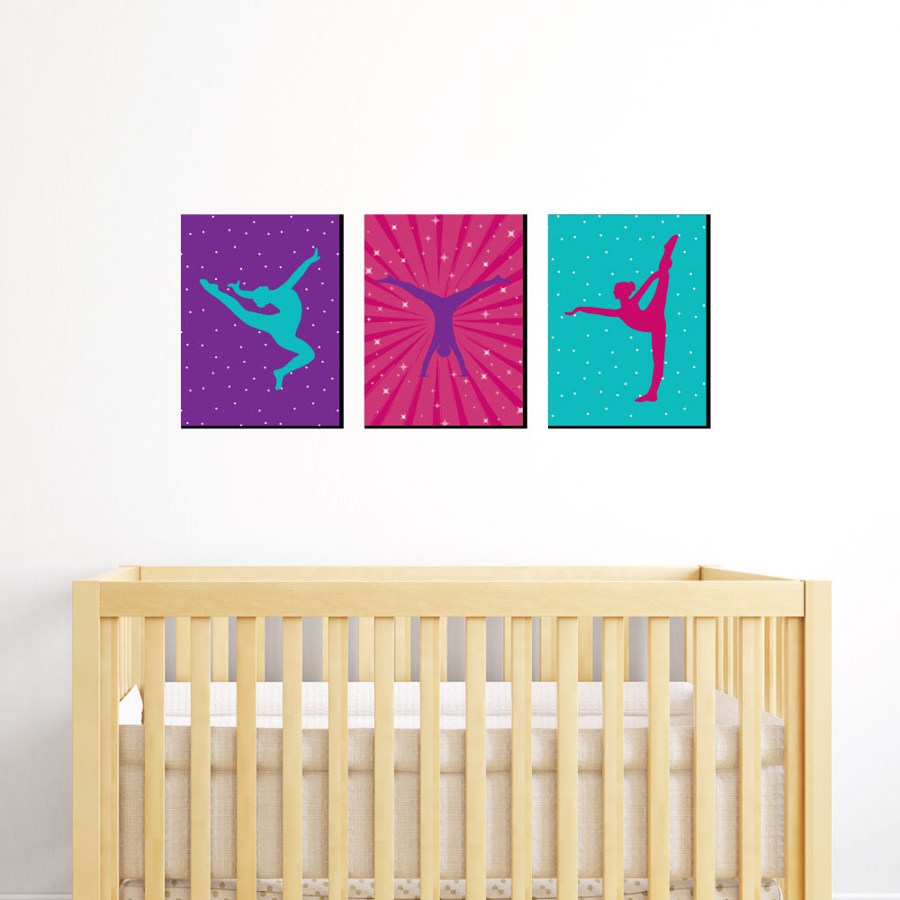 Tumble, Flip and Twirl - Gymnastics - Sports Themed Wall Art, Kids Room ...