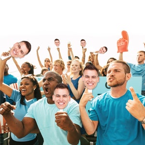 Fun Face Cutout Paddles - Custom Photo Head Cut Out Photo Booth and Fan ...