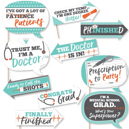 Medical School Grad Doctor Graduation Party Decorations for - Etsy
