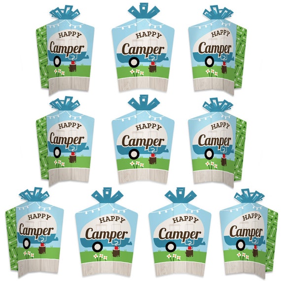 Happy Camper - Table Decorations - Camping Baby Shower or Birthday ...