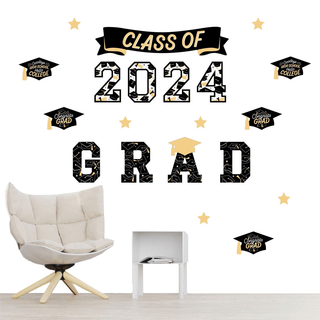 Goodbye High School, Hello College Peel and Stick 2024 Graduation Party ...