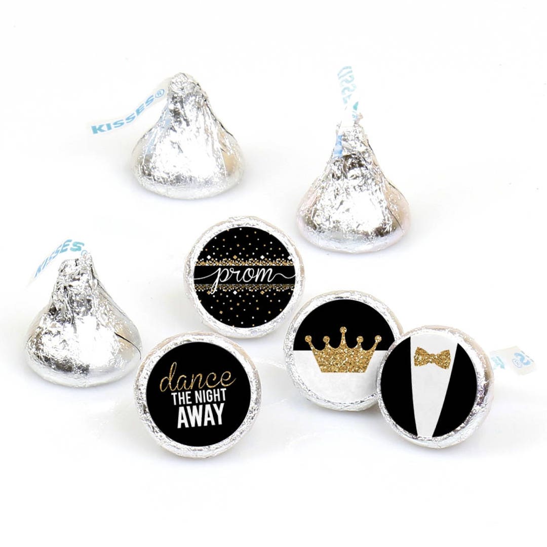 Prom - Round Candy Prom Night Sticker Favors - Party Decorations ...