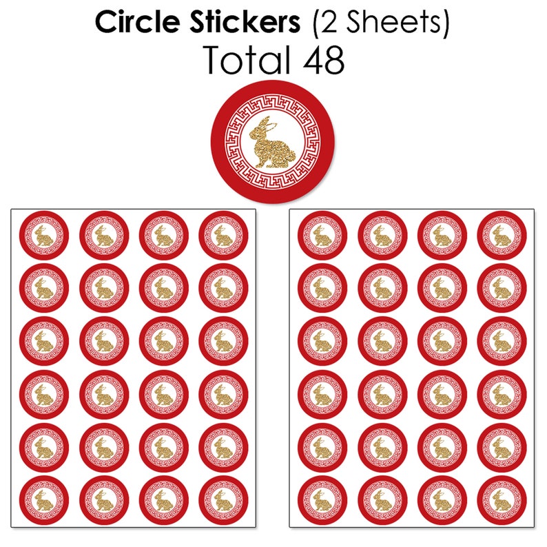 Chinese New Year Mini Candy Bar Wrappers Round Candy - Etsy