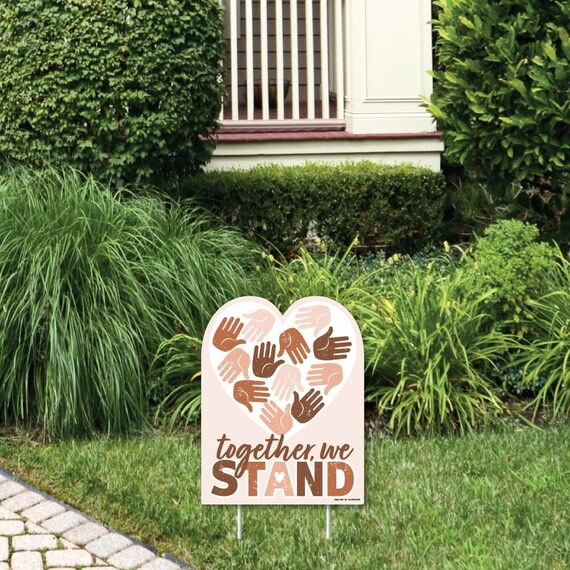 Together, We Stand - Outdoor Lawn Sign - We Believe Yard Sign - 1 Piece ...