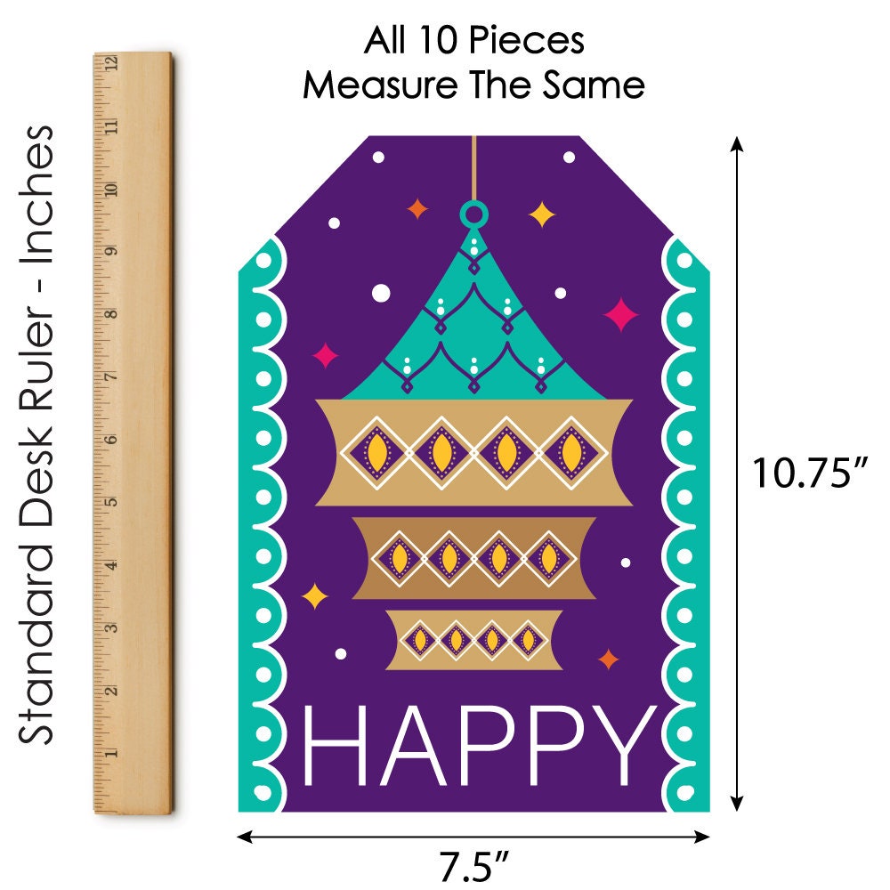 Happy Diwali - Hanging Vertical Paper Door Banners - Festival of Lights ...
