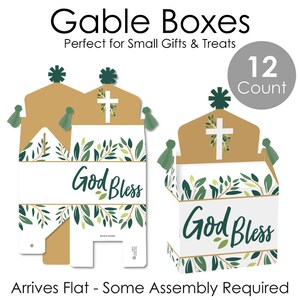 Elegant Cross - Treat Box Party Favors - Religious Party Goodie Gable ...