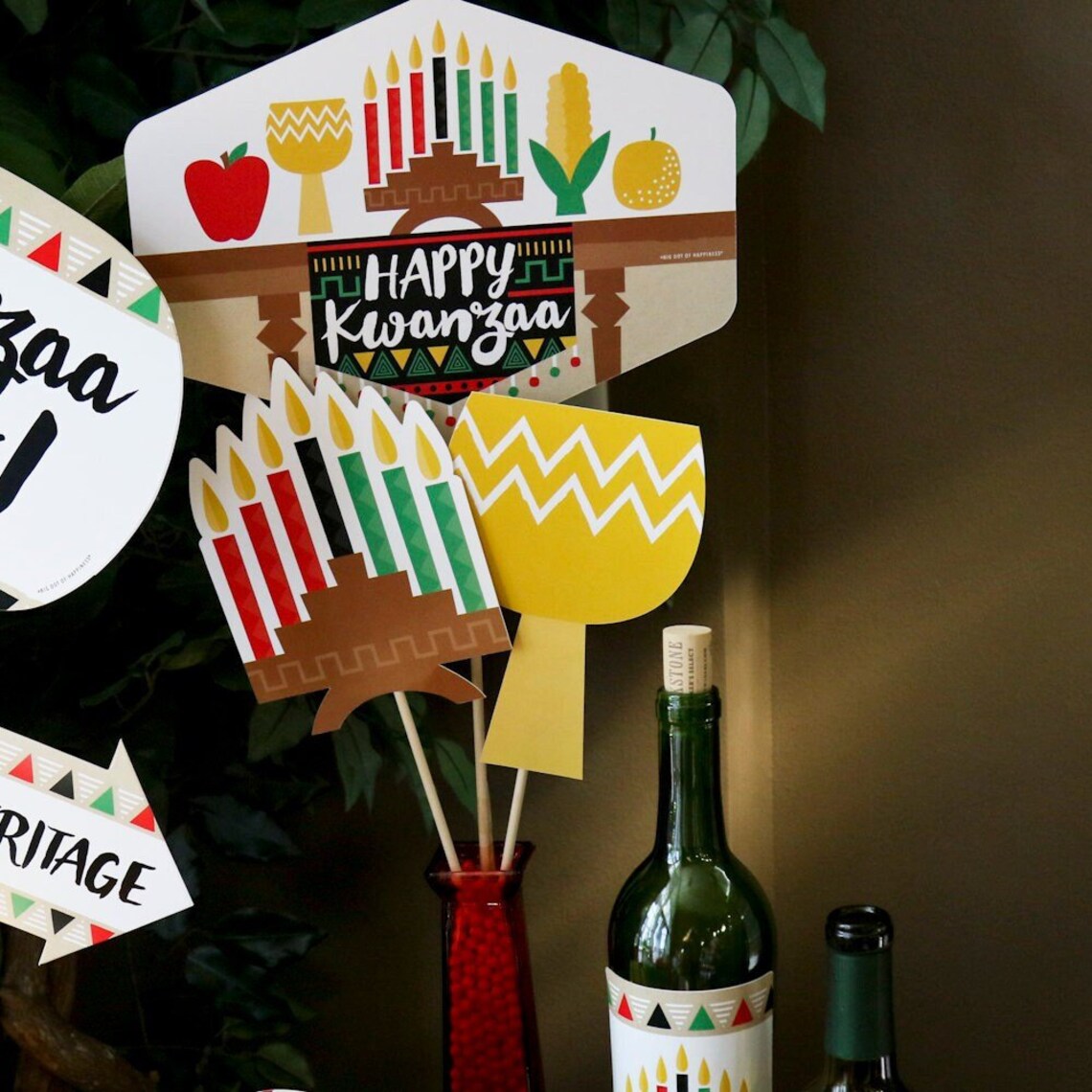 Happy Kwanzaa African Heritage Holiday Party Centerpiece - Etsy