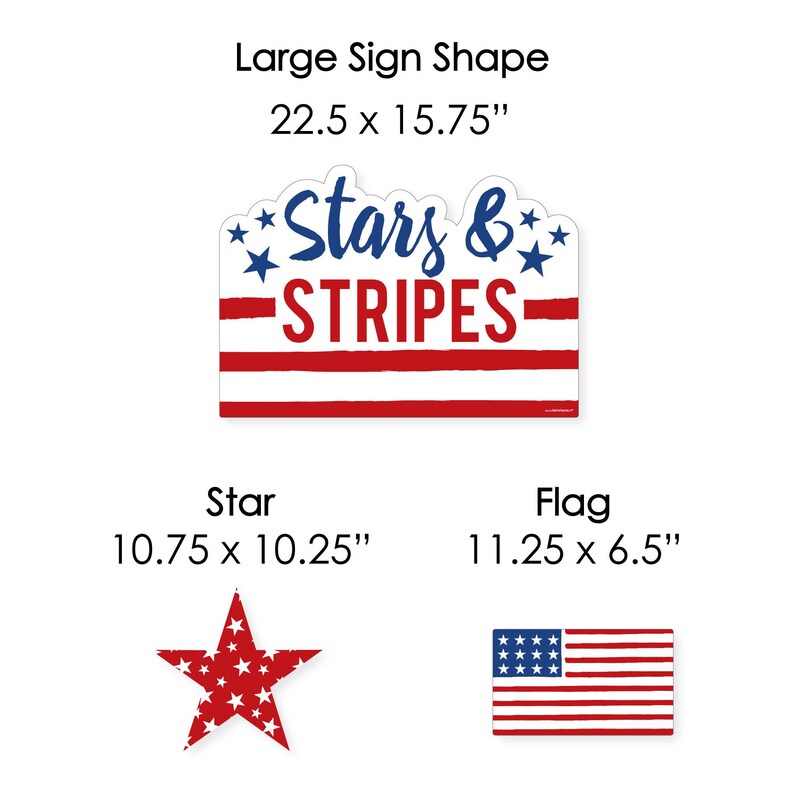 Stars and Stripes Yard Sign and Outdoor Lawn Decorations - Etsy