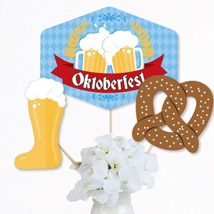 Oktoberfest - German Beer Festival Centerpiece Sticks - Table Toppers ...