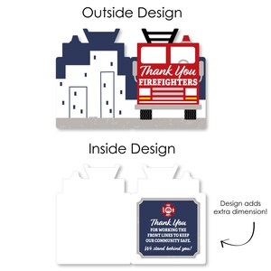 Thank You Firefighters - First Responders Appreciation Big Greeting ...