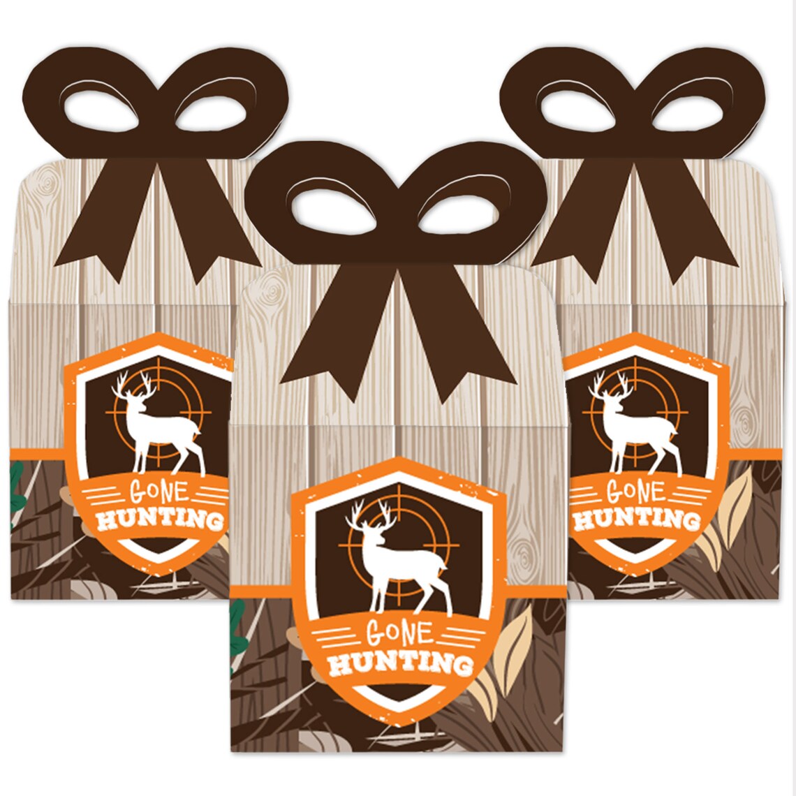 Gone Hunting Square Favor Gift Boxes Deer Hunting Camo - Etsy