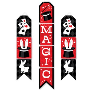 Ta-da, Magic Show - Hanging Vertical Paper Door Banners - Magical ...