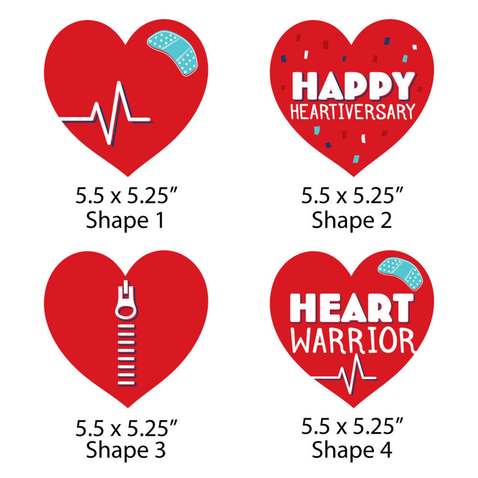 Happy Heartiversary - Hearts Decorations DIY CHD Awareness Essentials ...