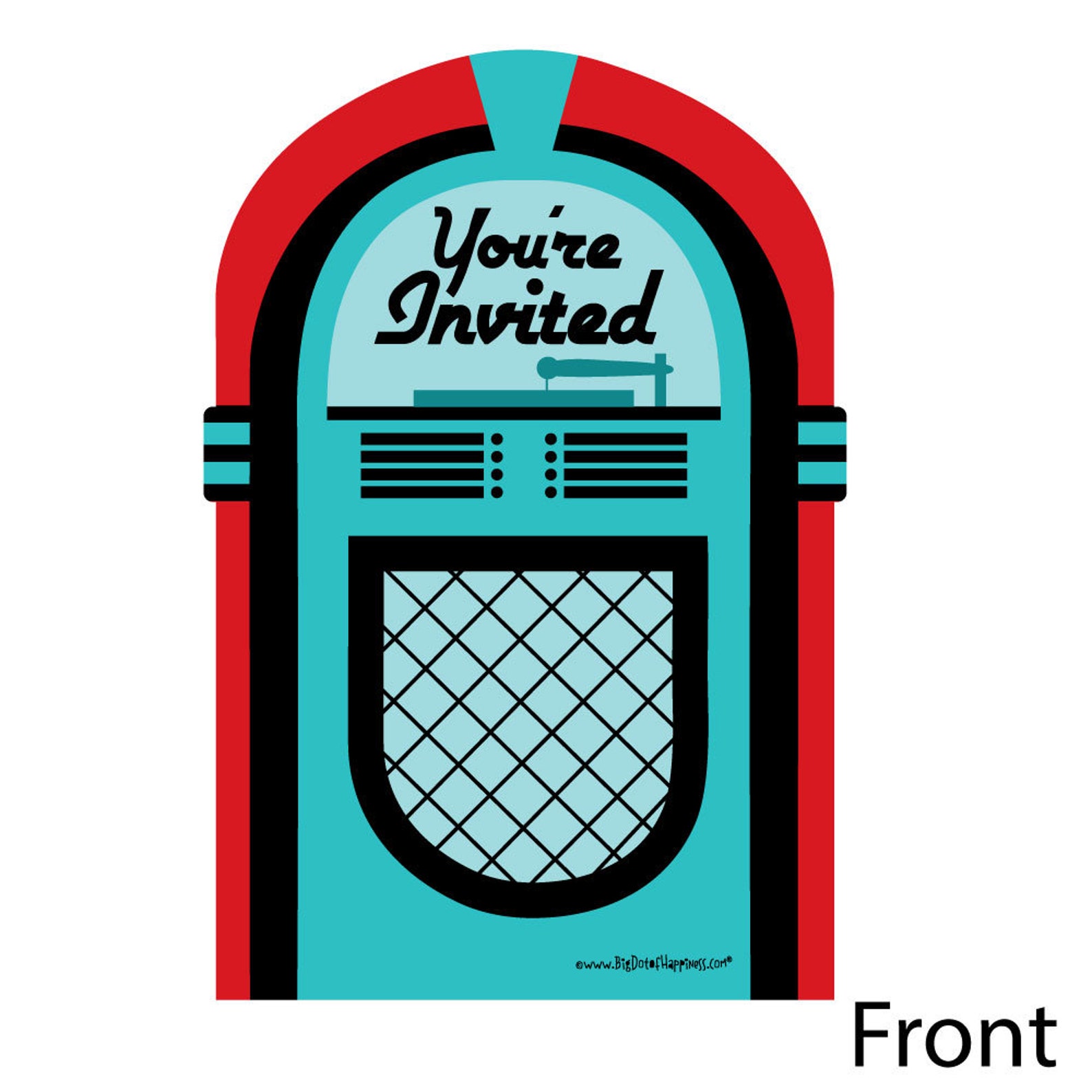 50's Sock Hop Shaped Fill-in Invitations 1950s Rock N | Etsy