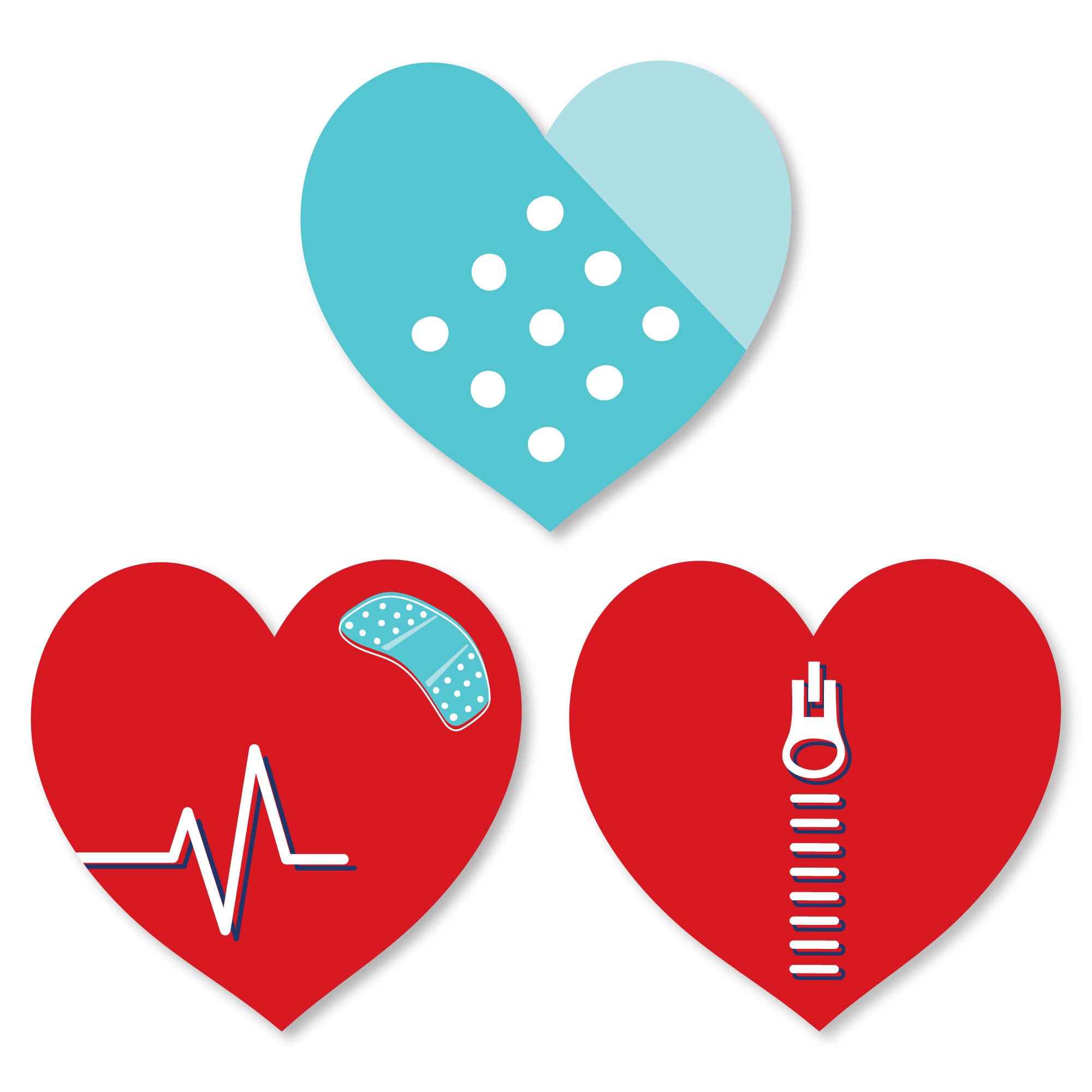Happy Heartiversary - DIY Shaped CHD Awareness Cut-outs - 24 Count - Etsy
