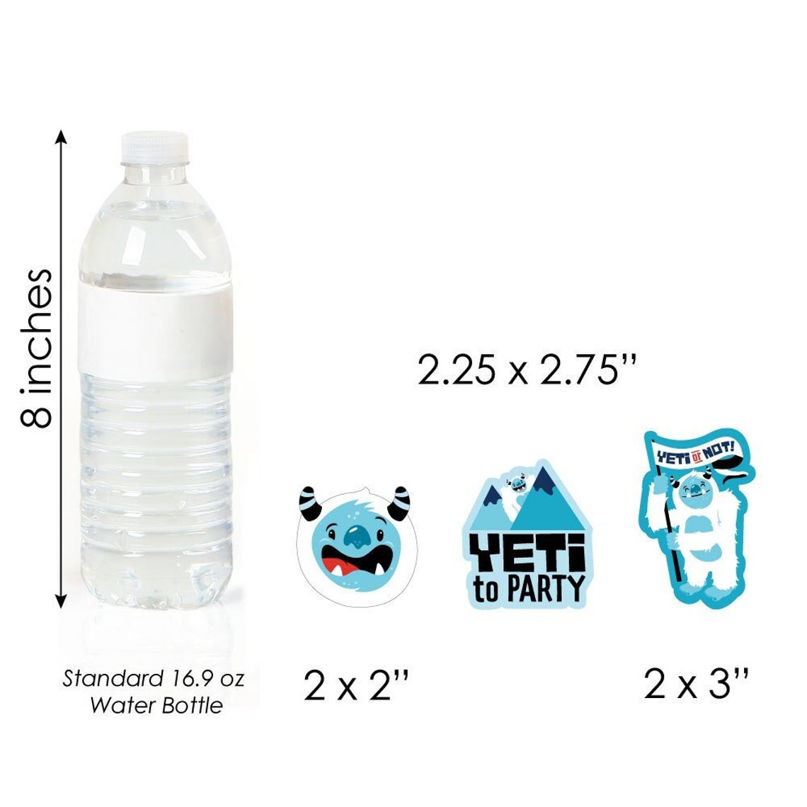 Yeti to Party Dessert Cupcake Toppers Abominable Snowman | Etsy