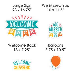 Welcome Back - Yard Sign and Outdoor Lawn Decorations - We Missed You ...