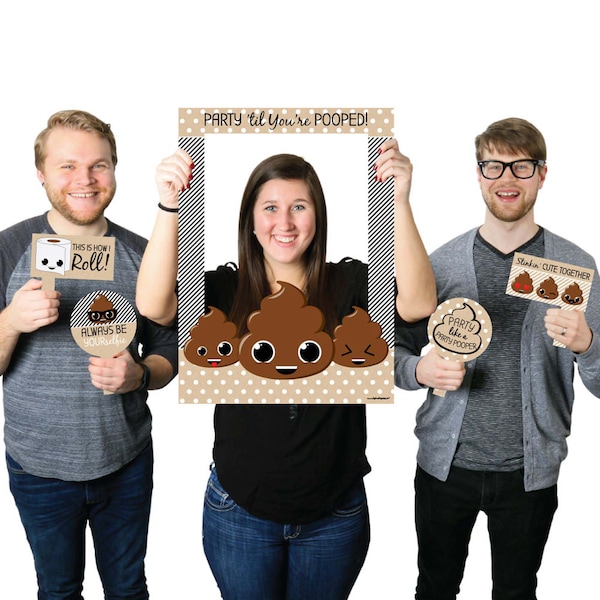 Poop Emoji Photo Frame - Etsy